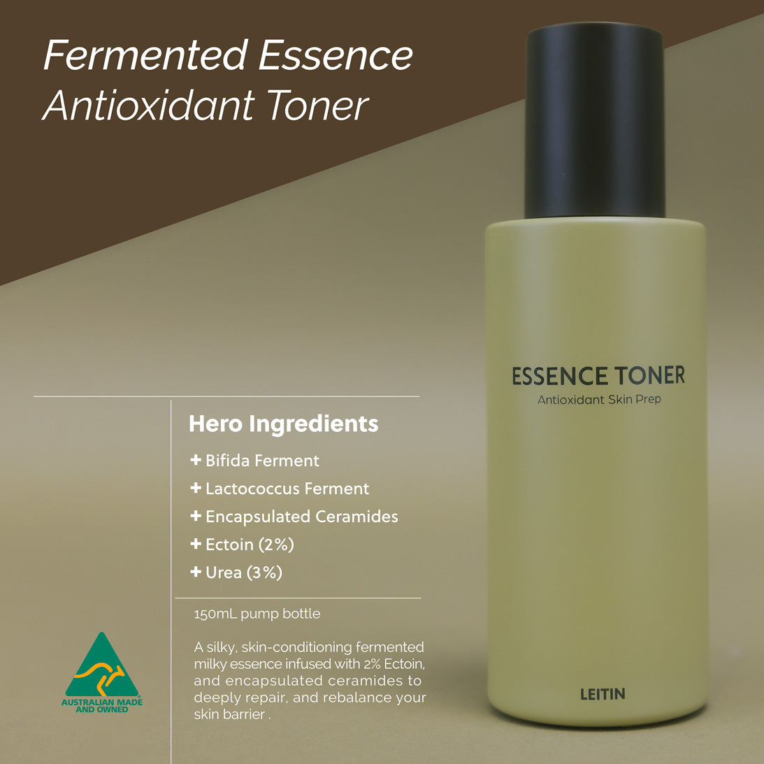Essence Toner - Refreshing Antioxidant Facial Toner – LEITIN Skincare